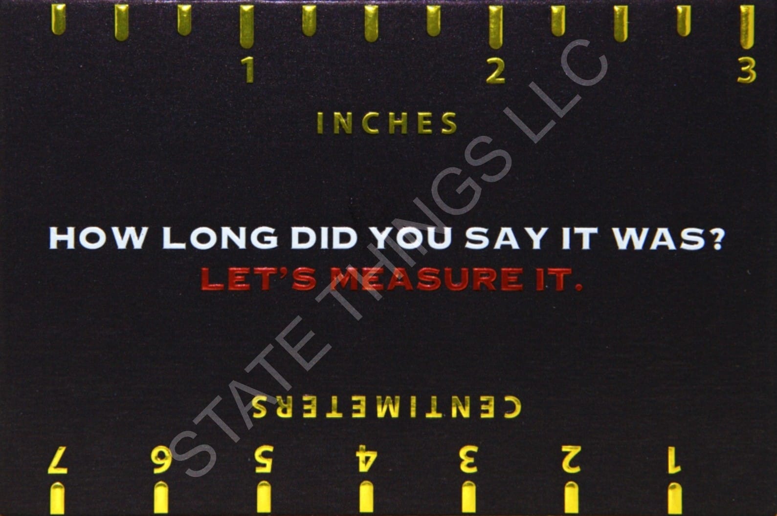 How Long Did You Say It Was? – Funny Pocket Ruler Card