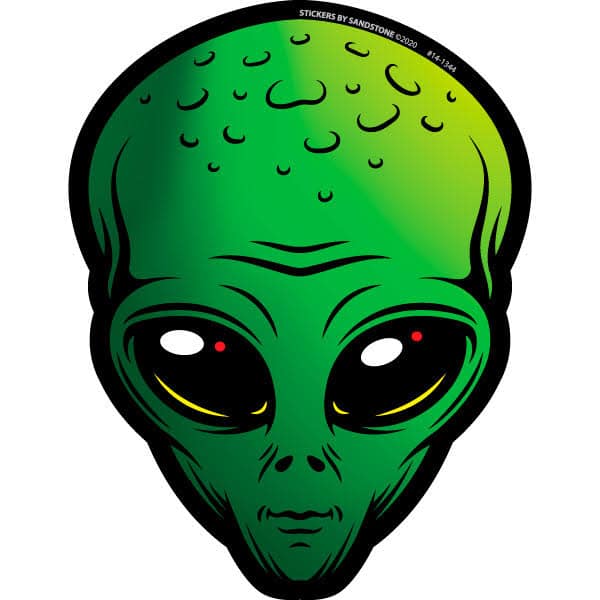 AREA 51 GREEN HEAD ALIEN STICKER | Area 51 Alien Center