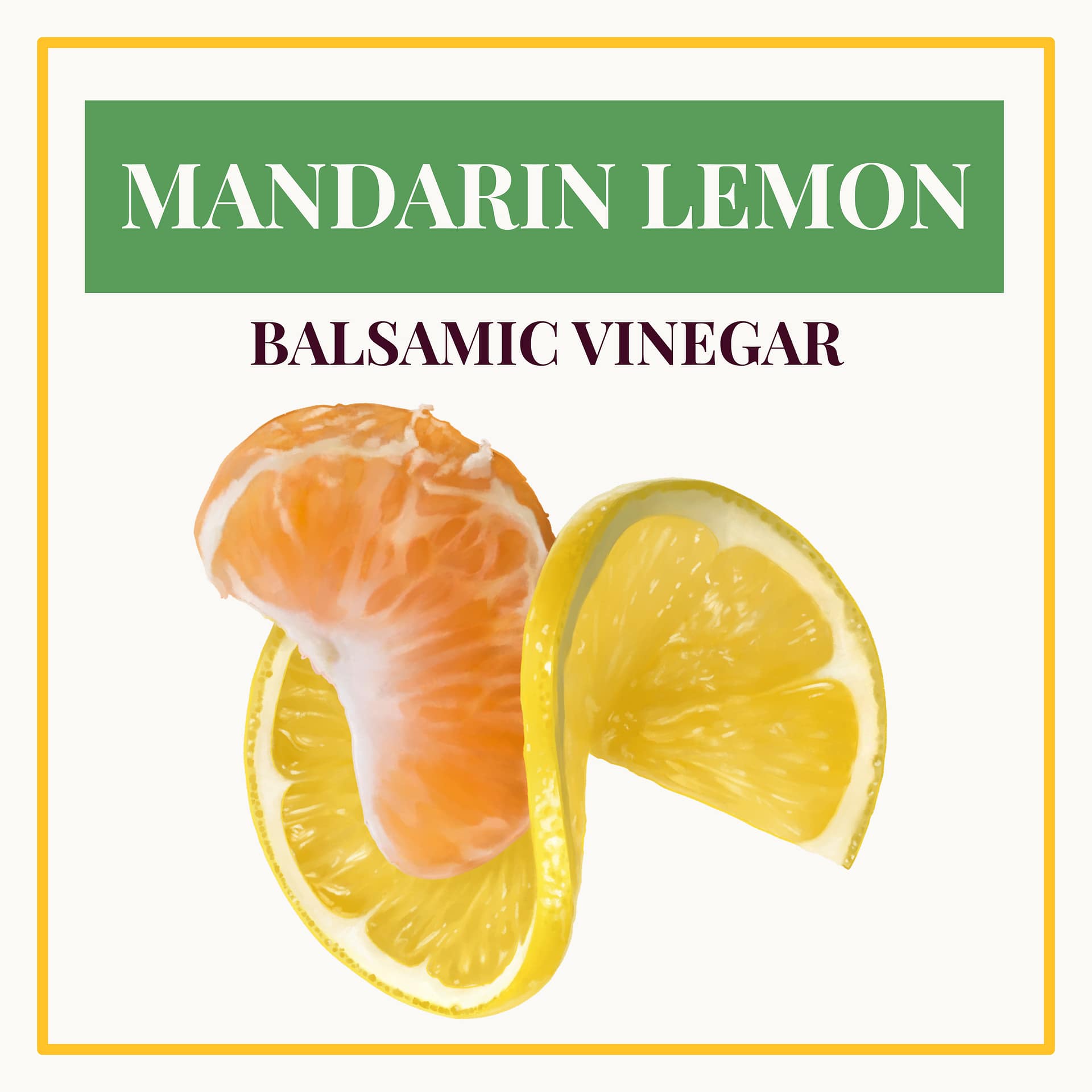 Mandarin Lemon White Balsamic Vinegar | Albinelli Blends